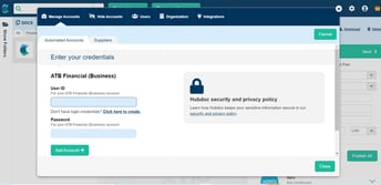 Set up Hubdoc bank statement fetching